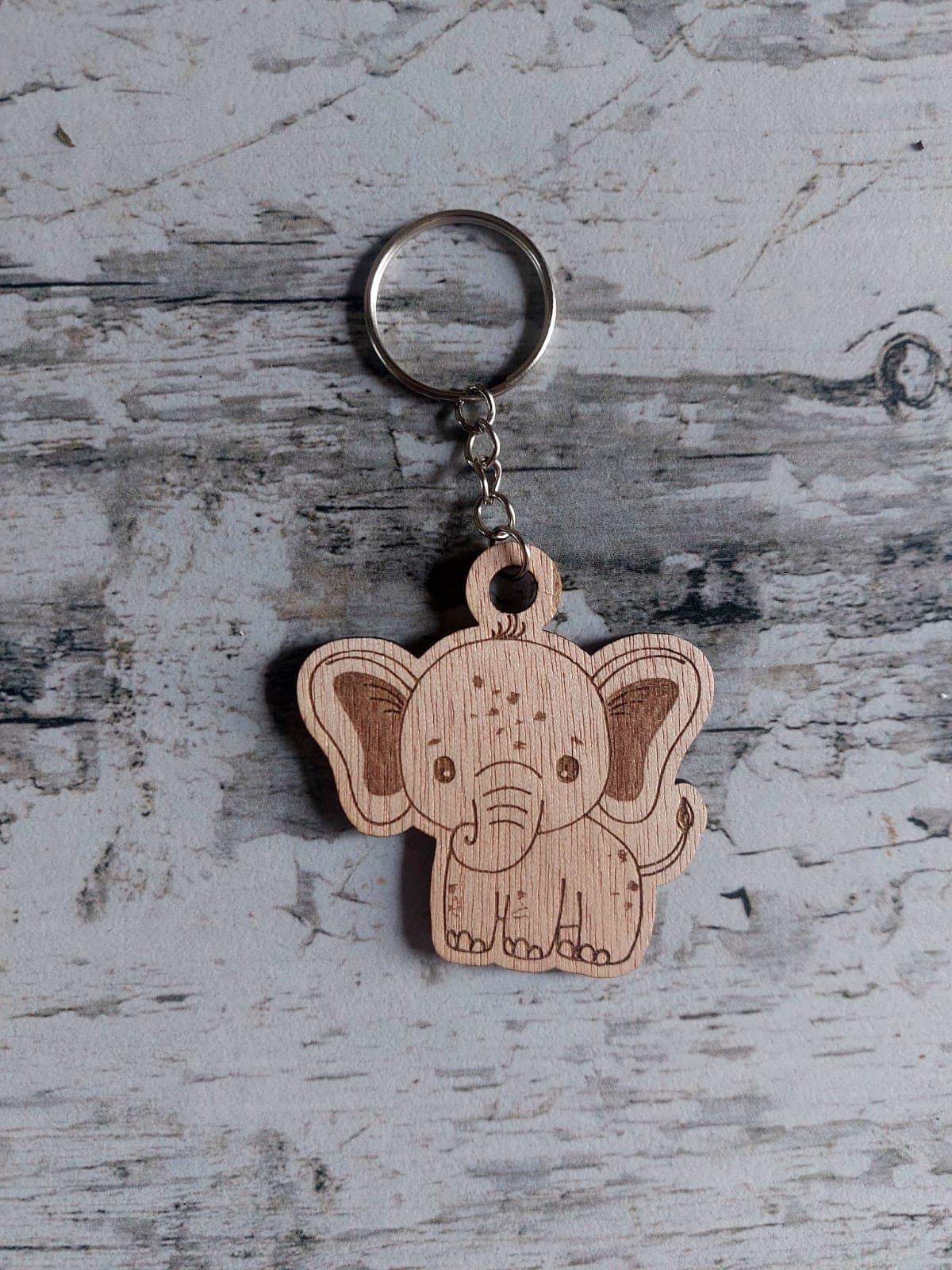 Laser Cut, Digital File. Baby/cute Elephant Keychain SVG, DXF and AI ...