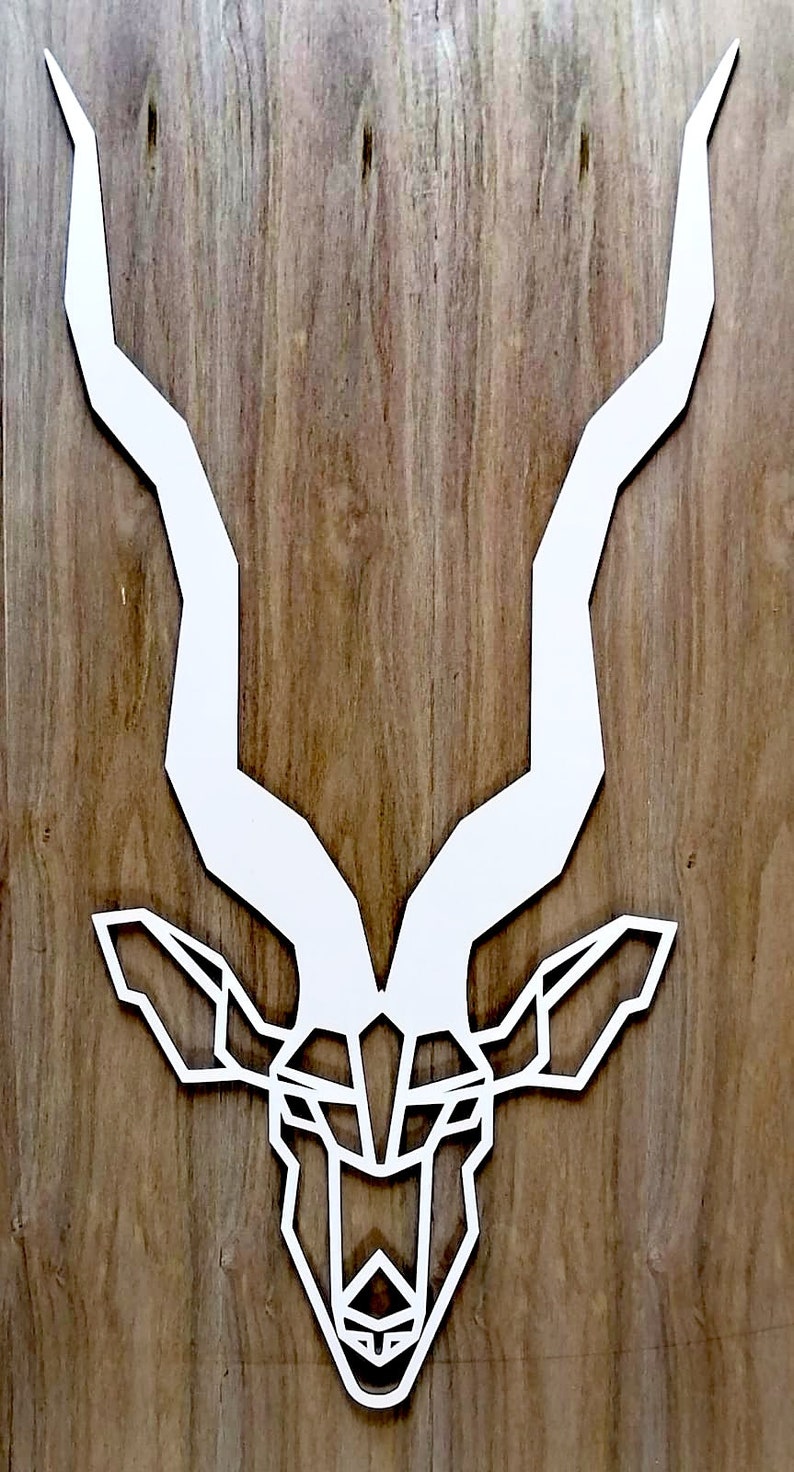 Laser Cut, Digital File. Geometric Deer Head, Kudu. SVG,DXF,AI. - Etsy