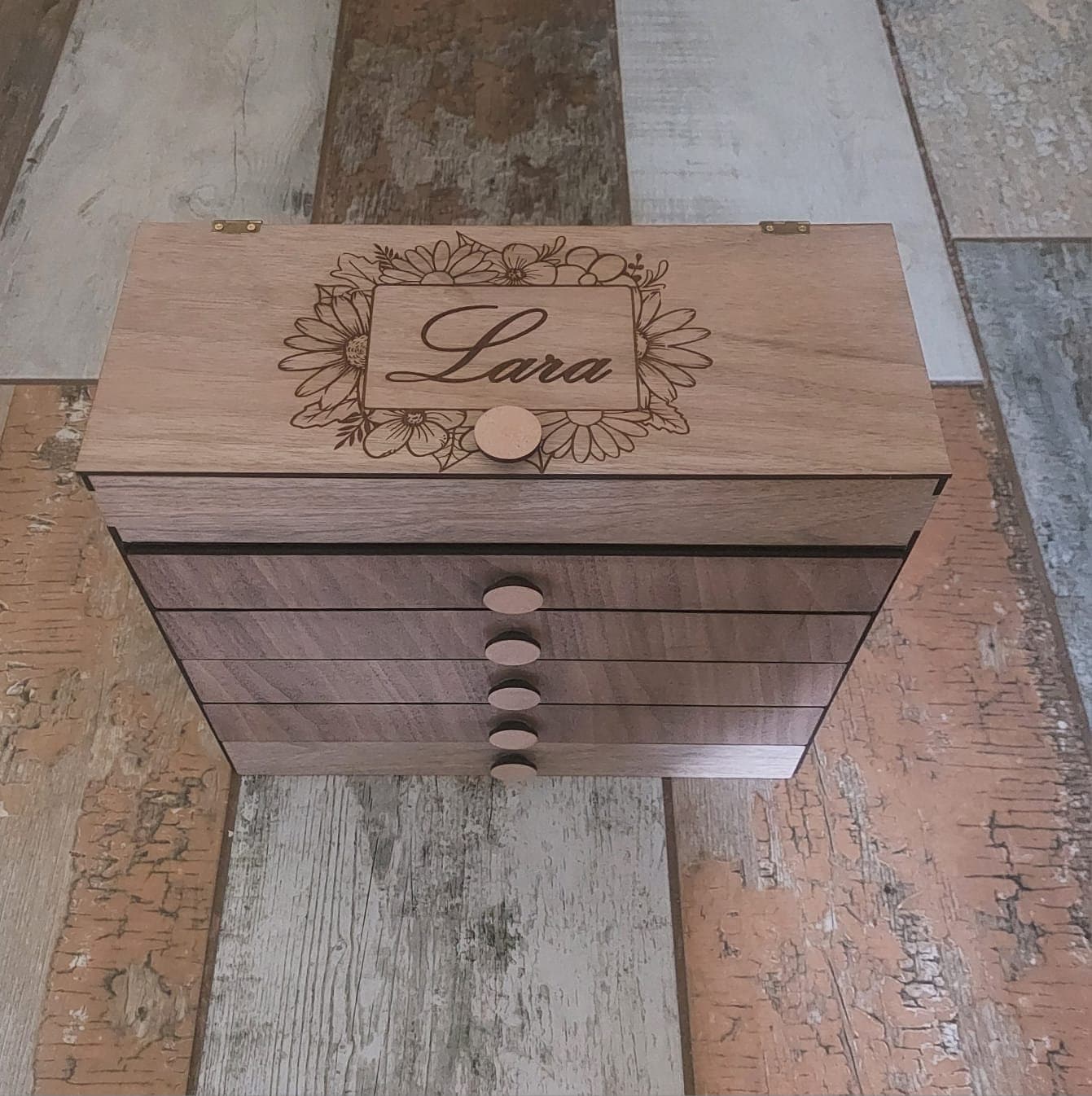 Laser Cut, Digital File. 5 Drawer Cabinet. SVG, DXF and AI File. - Etsy