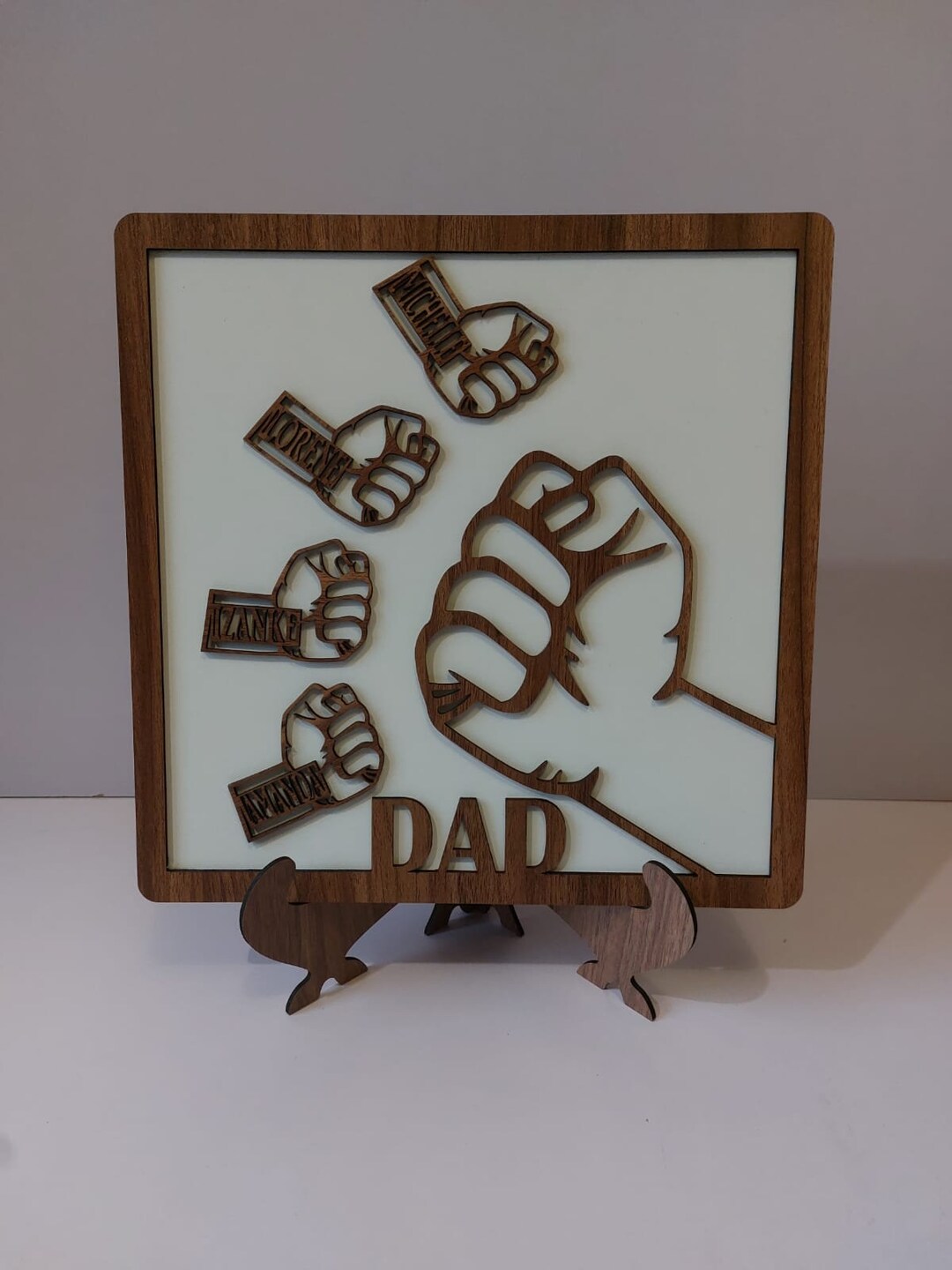 Laser Cut Digital File. Dad Fist Board. AI, SVG, DXF File 3mm. - Etsy