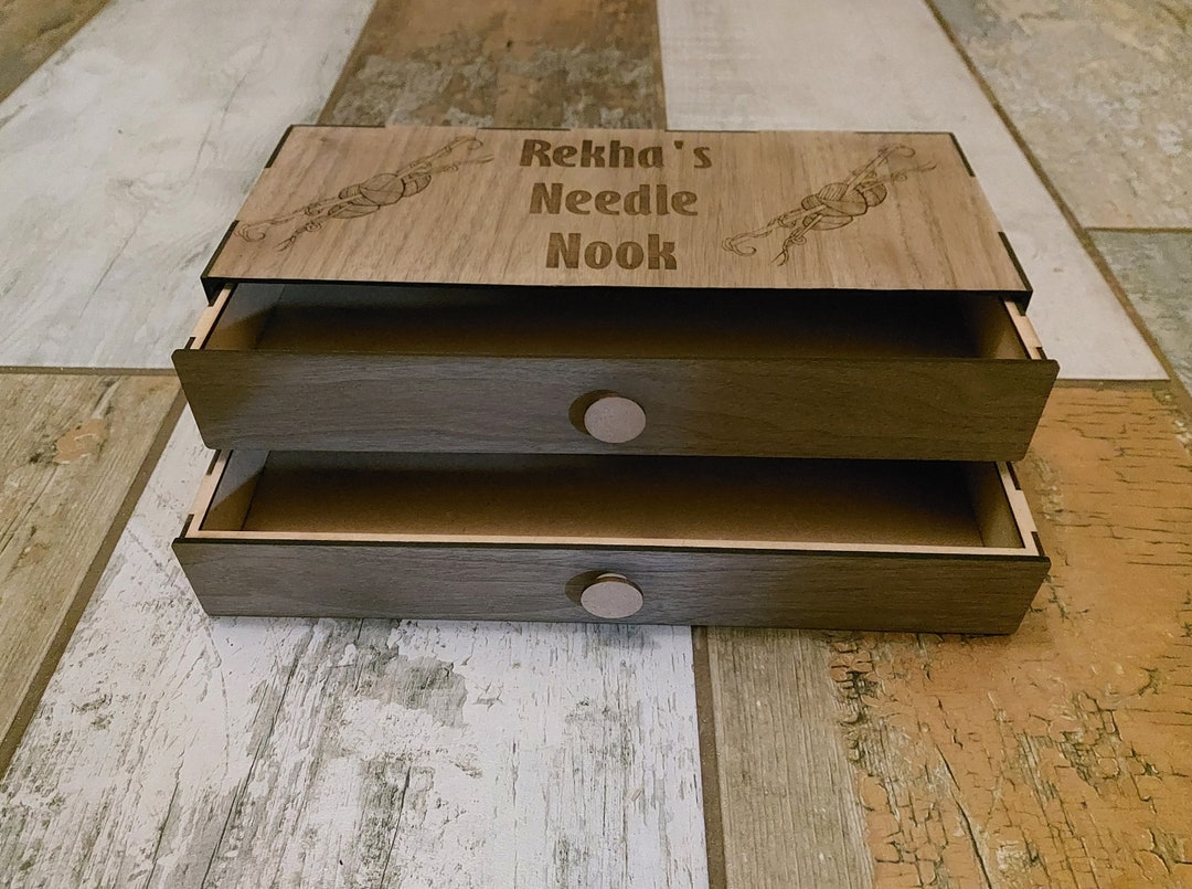 Laser Cut, Digital File. Knitting Box for Knitting Equipment. DXF, SVG ...