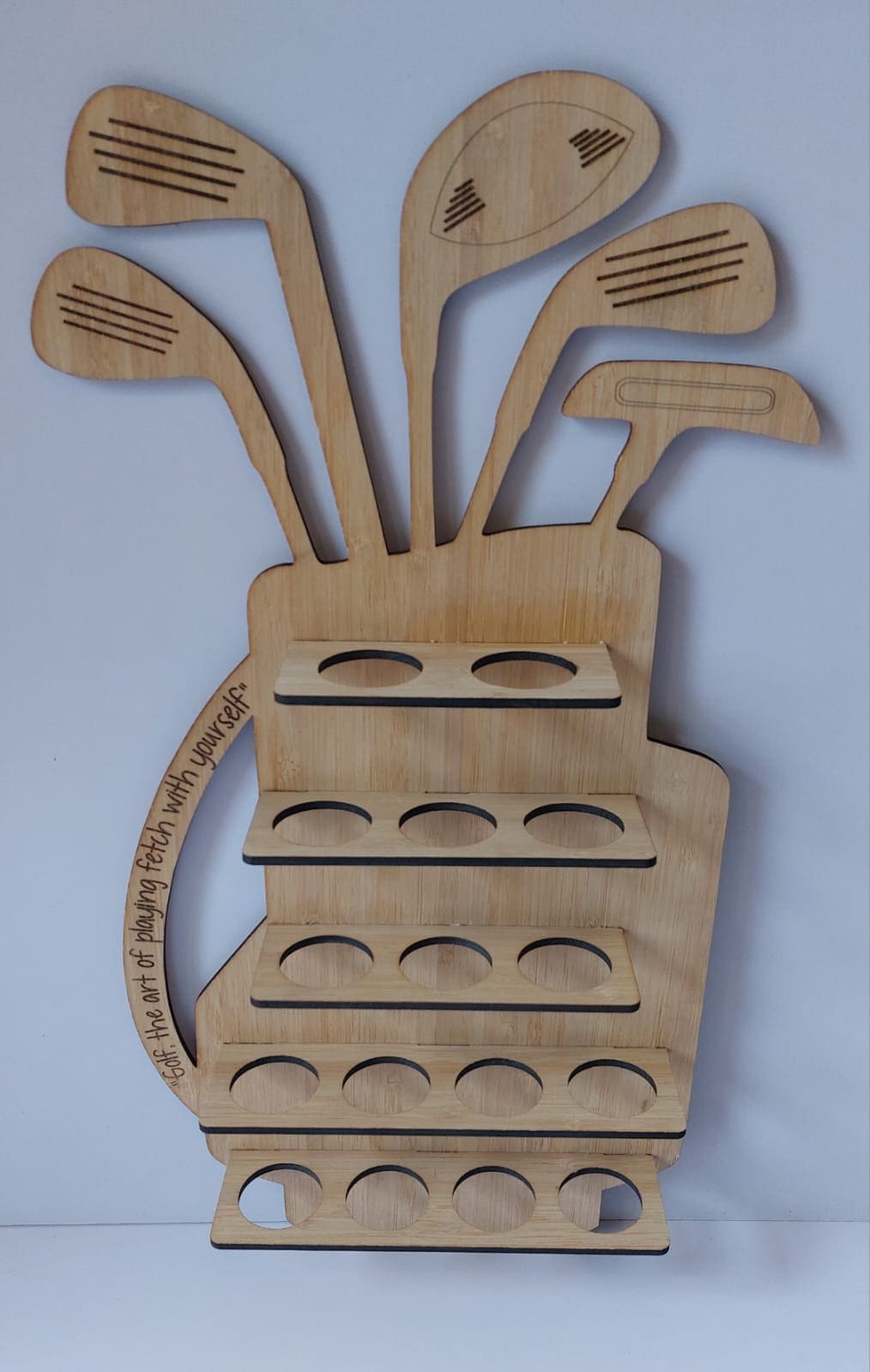 Laser Cut Digital File. Golf Ball Rack. Golf Bag Wall Rack. 3mm AI, SVG ...