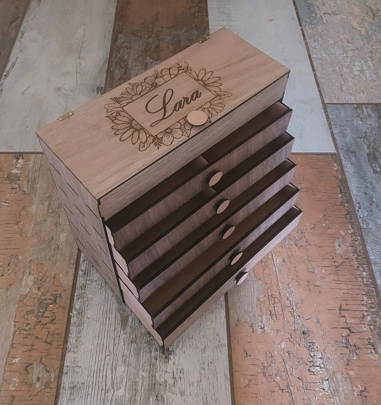 Laser Cut, Digital File. 5 Drawer Cabinet. SVG, DXF and AI File. - Etsy