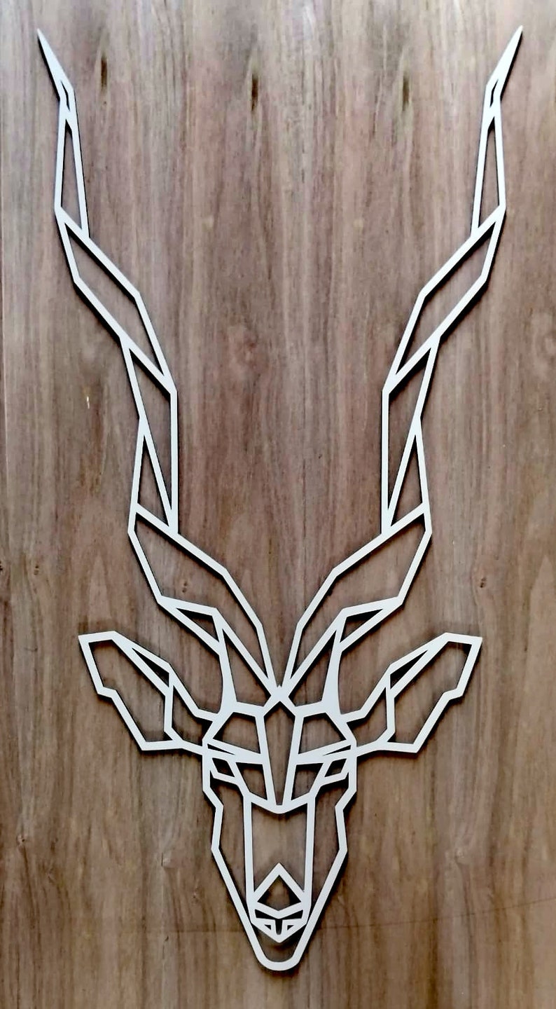 Laser Cut, Digital File. Geometric Deer Head, Kudu. SVG,DXF,AI. - Etsy