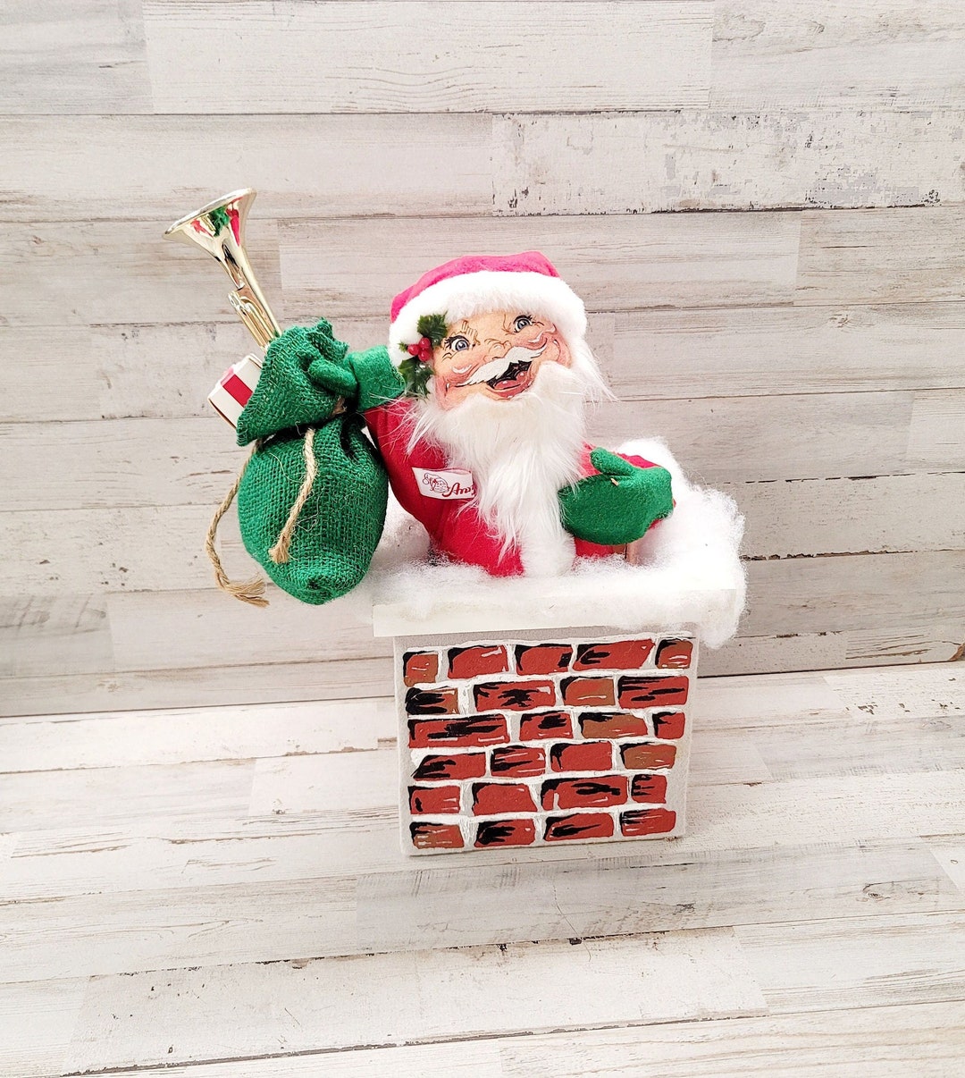 LARGE Santa Clause 1993 Annalee Doll/ Chimney Santa Christmas - Etsy
