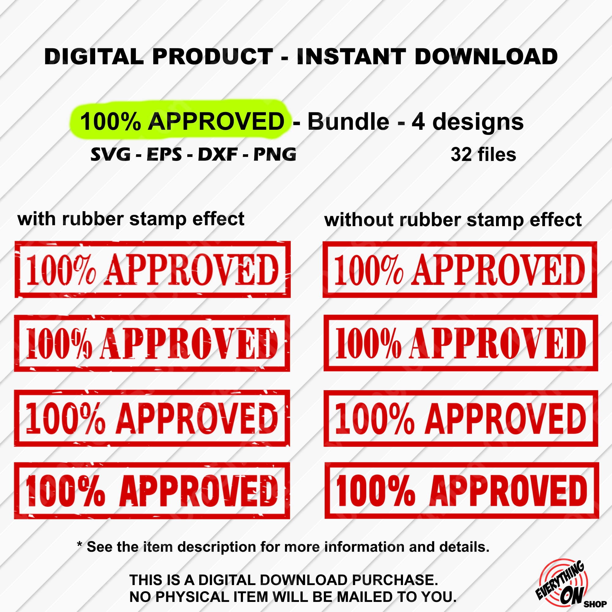 100% Approved, Bundle - Svg, Eps, Dxf, Png Files - With and Without ...