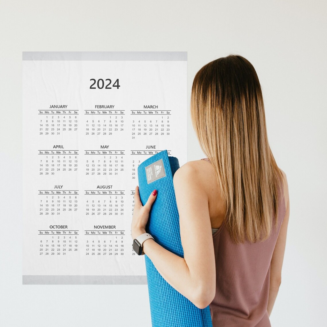 2023 2024 Calendar Printable Portrait Yearly Calendar Year - Etsy Canada