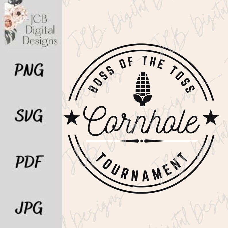 Cornhole Boss of the Toss Tournament Digital Design in Svg - Etsy