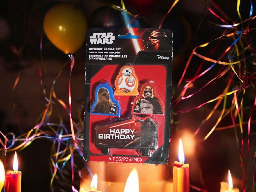 Star Wars Birthday Candle Set (set of 4pc) - Etsy