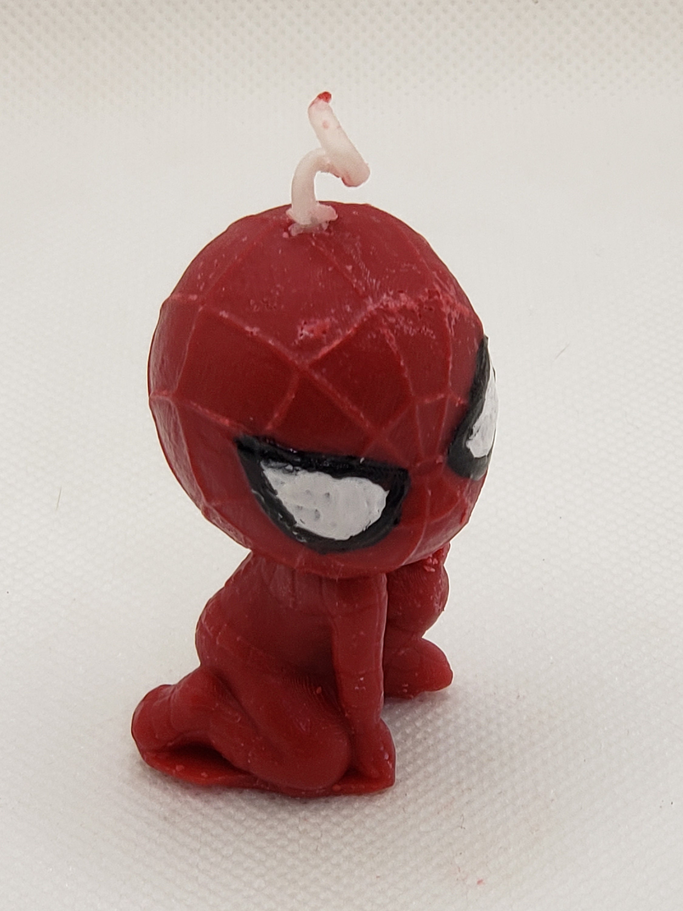 Spiderman Birthday Cake Candle - Etsy