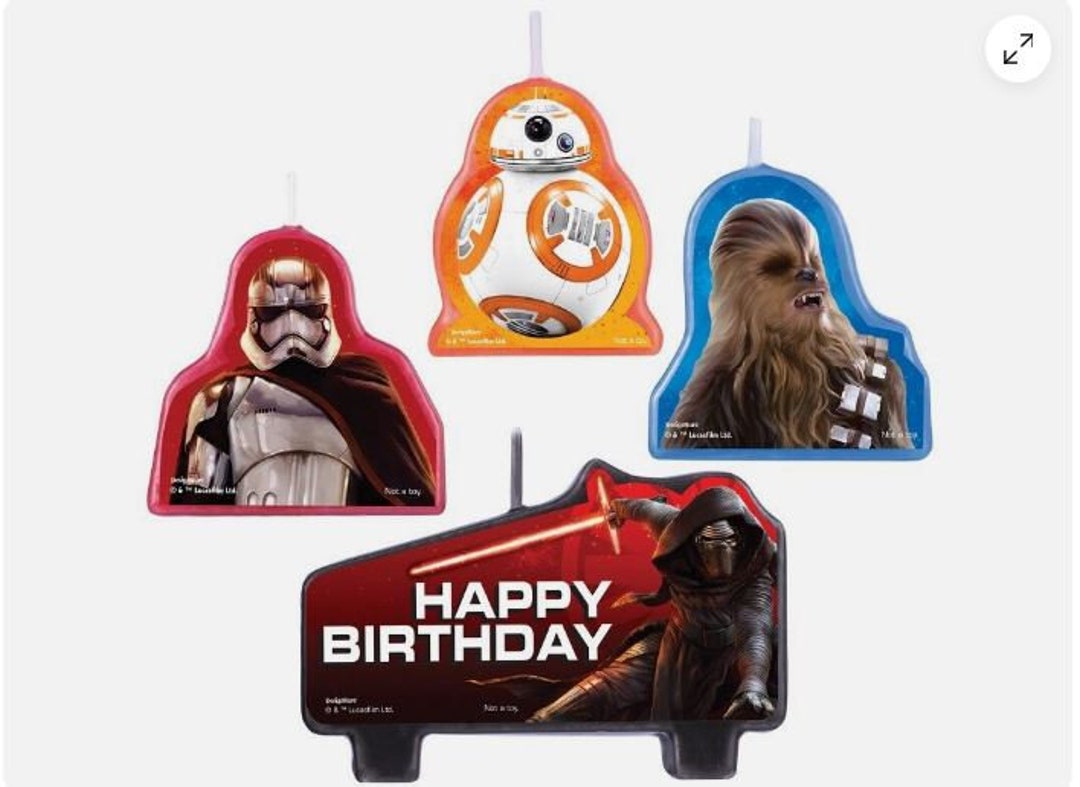 Star Wars Birthday Candle Set (set of 4pc) - Etsy