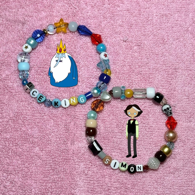 Adventure Time Inspired Beaded Kandi Bracelets, Fanart Jewelry - Etsy
