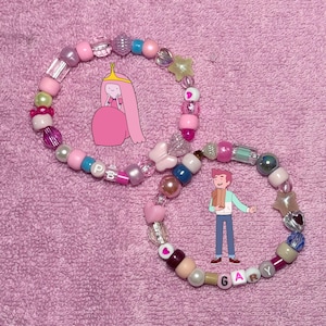 Adventure Time Inspired Beaded Kandi Bracelets, Fanart Jewelry - Etsy