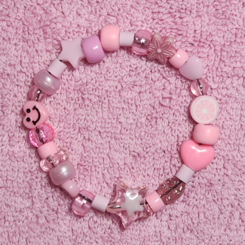 Kawaii Y2K Kidcore Cute Neon Rave Rainbow Random Pony Beads - Etsy