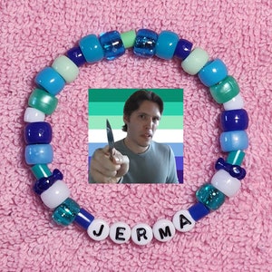 Jerma985 Inspired LGBTQ Pride Community Beaded Kandi Pony Beads Elastic ...