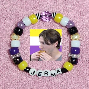 Jerma985 Inspired LGBTQ Pride Community Beaded Kandi Pony Beads Elastic ...
