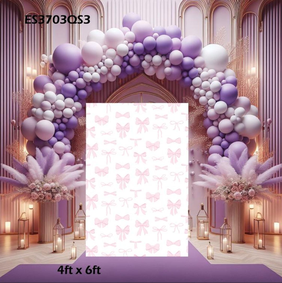 ES3703QS3 BACKDROP BOW Coroplast Cutouts Props Party Decorations (no ...