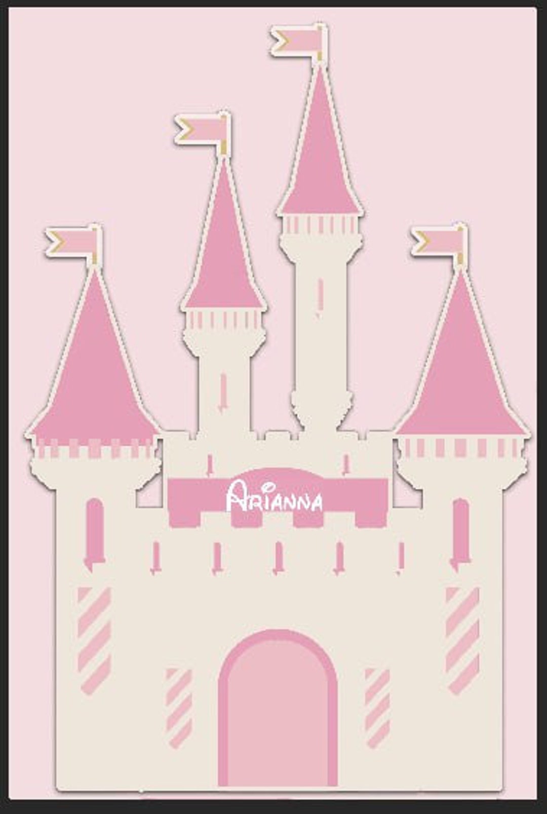 Castel 6ft, ES2089QS3 Custom Order Coroplast Party Prop Decor (no Stand ...