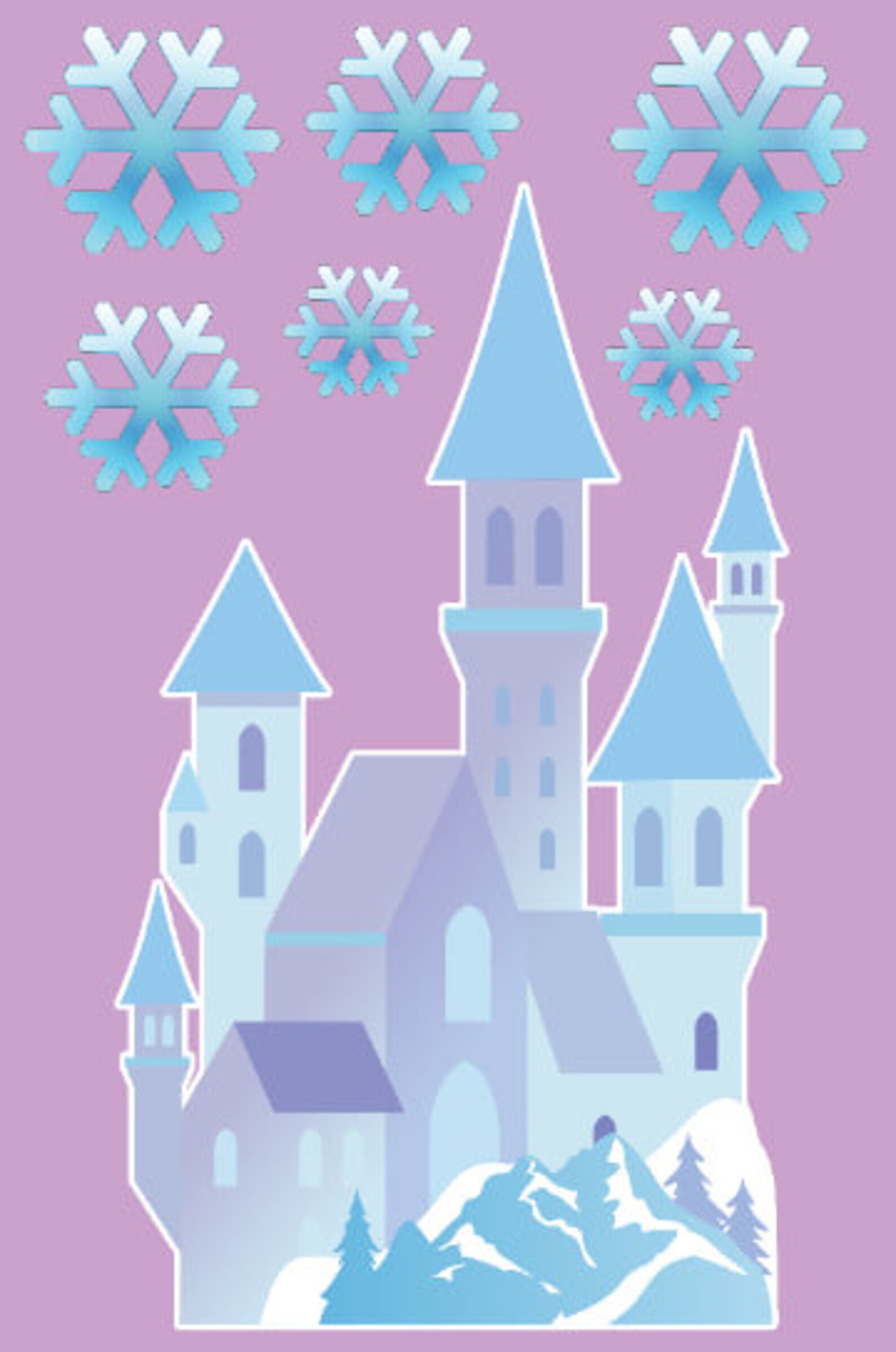 Castle Frozen 6ft(es2130qs3),custom Order Coroplast Party Prop Decor ...