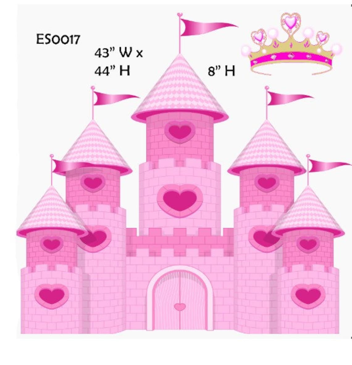 Princess Castle 4ft Coroplast Cutouts Props Party Decorations No Stands ...