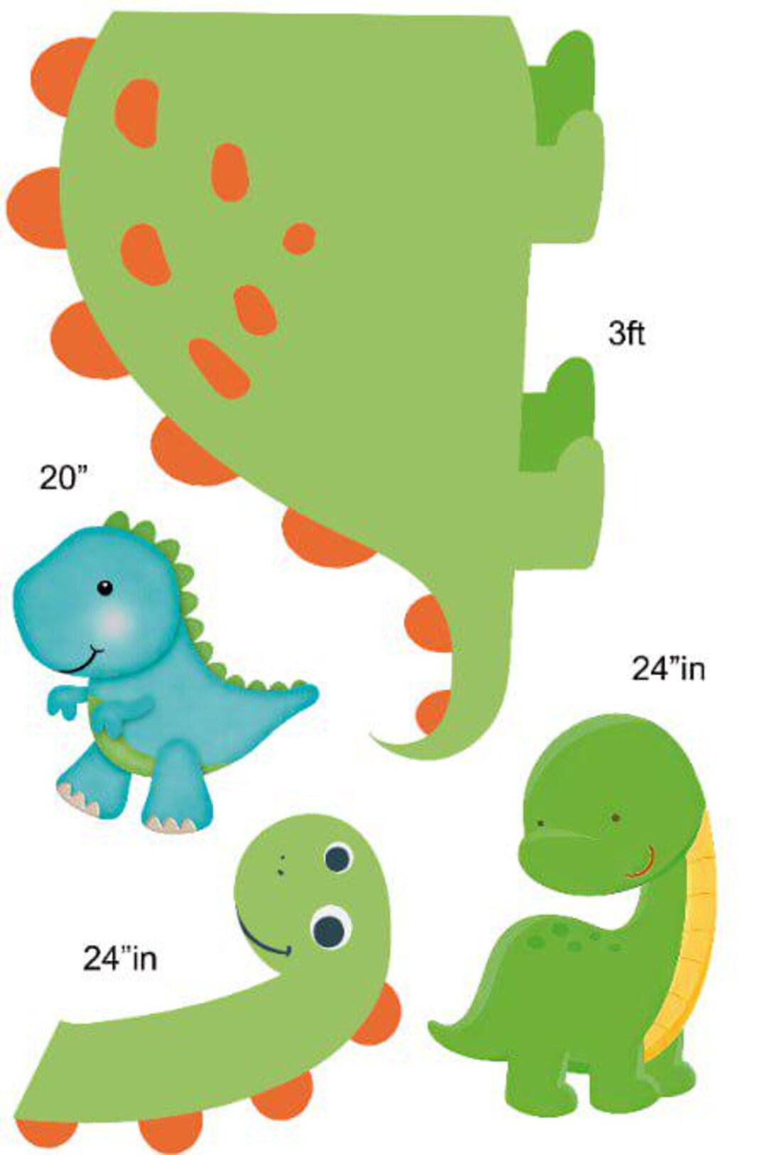 Dino Custom Order Coroplast Cutouts Props Party Decorations ( No Stands ...