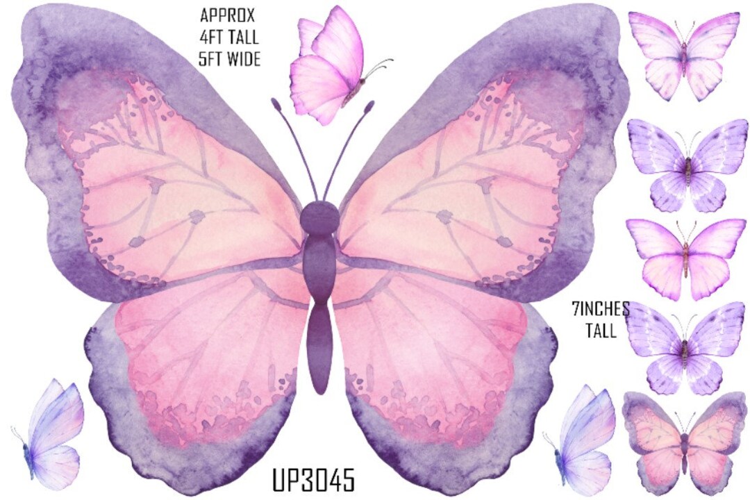 UP3045QS3 Butterfly Custom Order Coroplast Cutouts Props Party ...