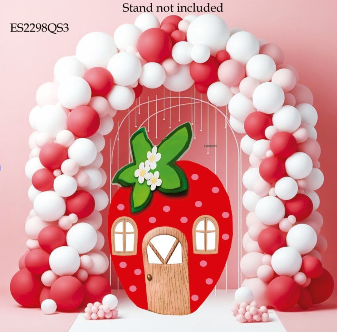 ES2298QS3 Strawberry Home Coroplast Cutouts Props Party Decorations ...