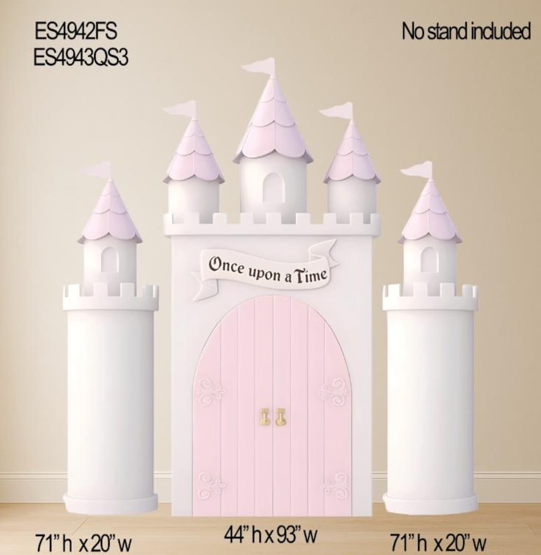 ES4942FS - ES4943QS3 Castle White and Pink Coroplast Party Prop Decor ...
