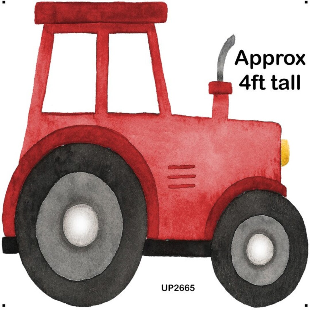 UP2665HS Tractor Farm 4ftcustom Order Coroplast Cutouts Props Party ...