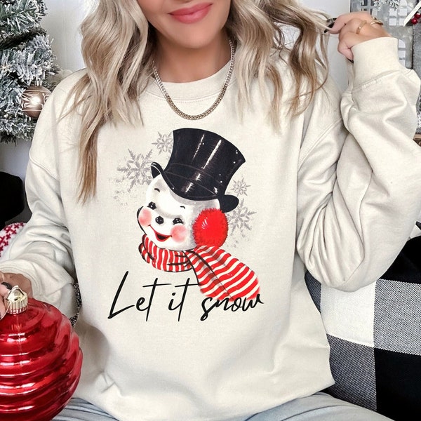 Snowman Sweater - Etsy
