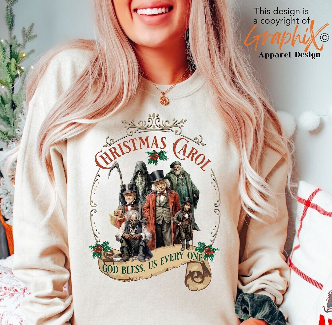 Dickens Christmas Carol Sweatshirt, Scrooge and Marley Christmas Shirt ...