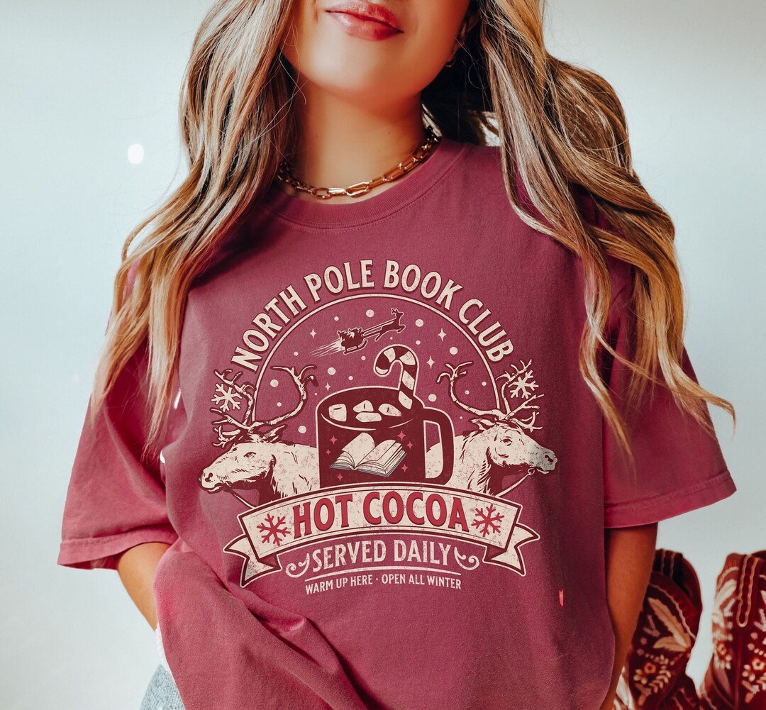 Santa Bookish Christmas Comfort Colors Shirt, Reading Tshirt, Book Gorm ...