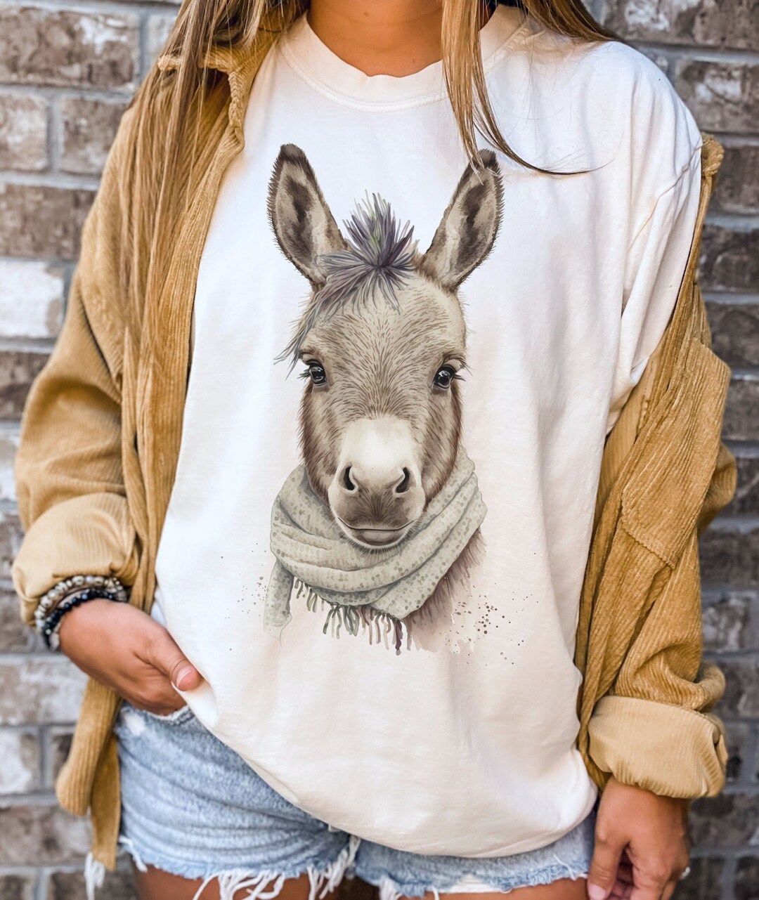 Donkey Tshirt Donkey Lover T Shirt Farm Animal Donkey T-shirt Donkey Gifts Comfort Colors Cute ...