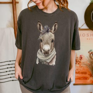 Comfort Colors Cute Animal Tshirt Donkey T Shirt Donkey Lover T Shirt Farm Animals T-shirt ...