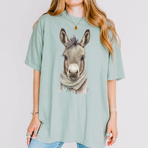 Comfort Colors Cute Animal Tshirt Donkey T Shirt Donkey Lover T Shirt Farm Animals T-shirt ...