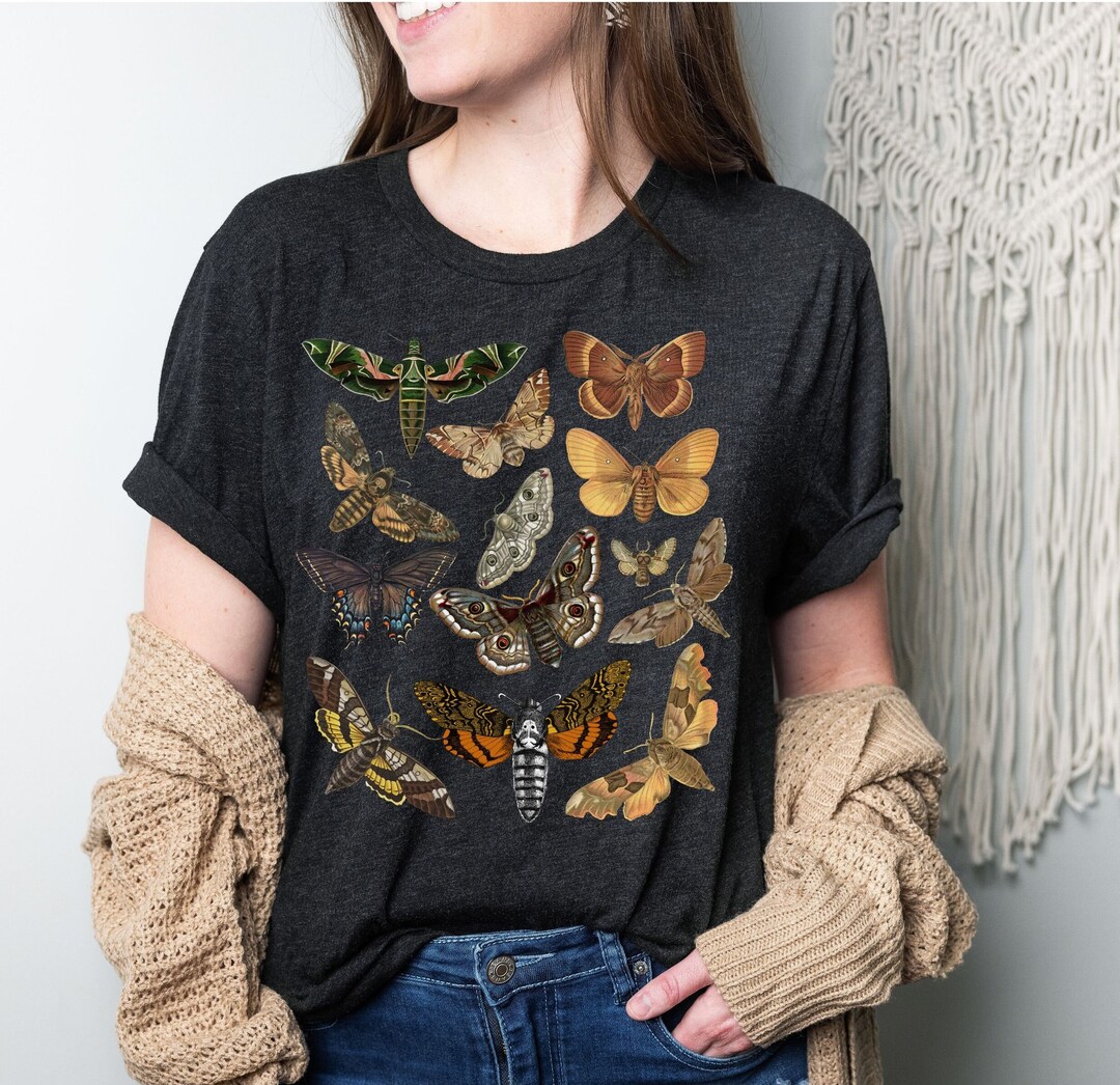 Moth Cottagecore Shirt, Bug Insect Shirt, Moth Cottage Core Shirt ...