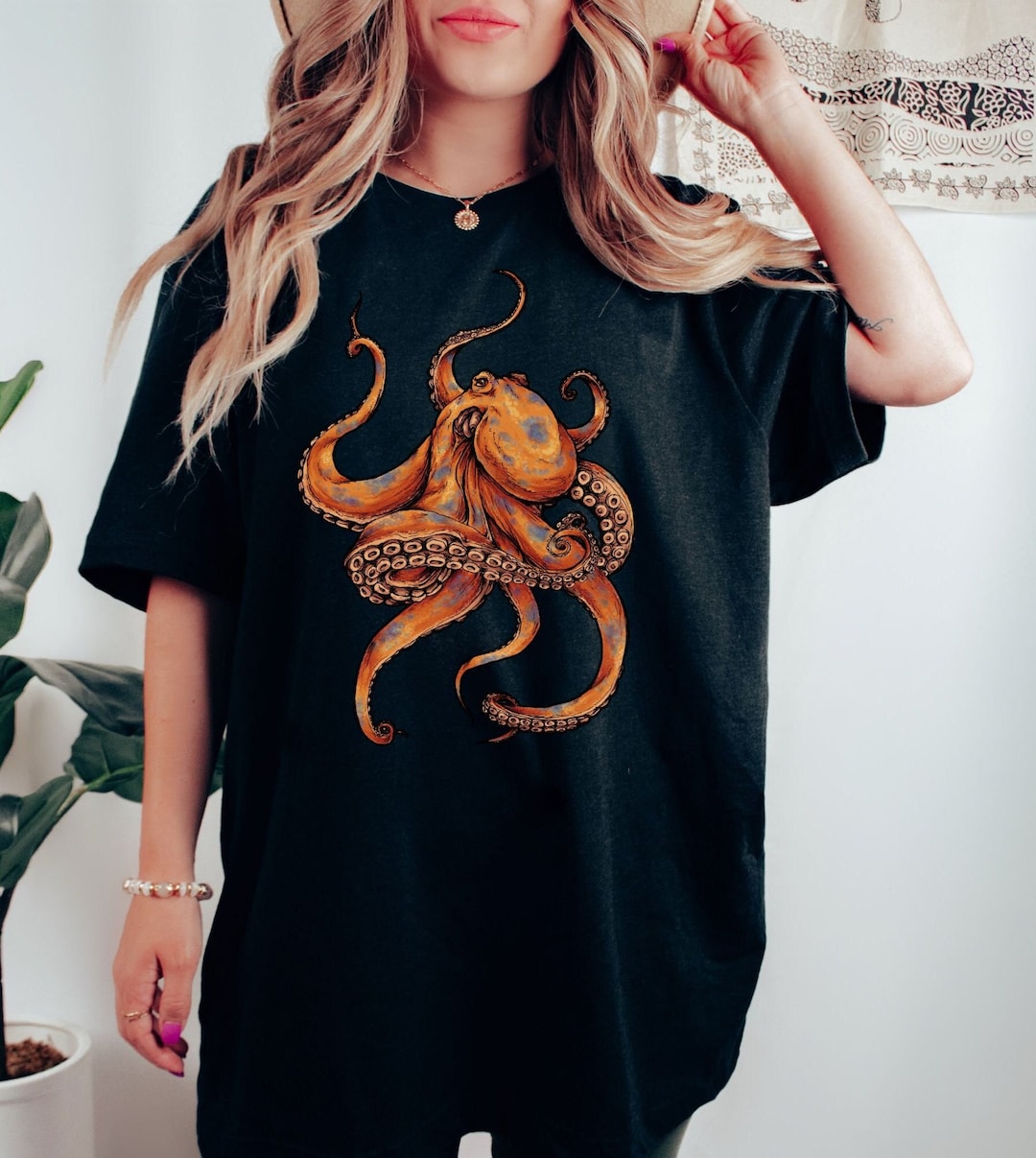 Octopus Tshirt, Octopus Art Shirt, Ocean Shirt, Kraken Tee, Watercolor ...