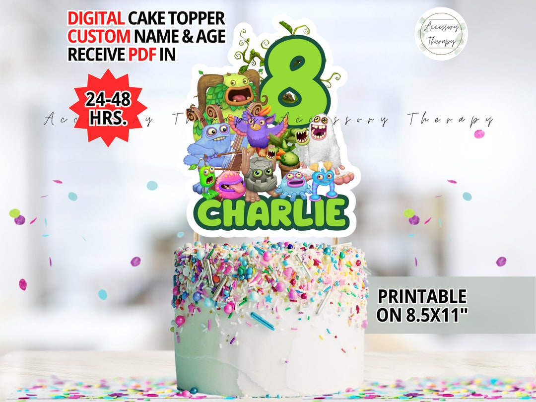 My Singing Monsters MSM Regular Monsters DIGITAL DIY Template Cake ...