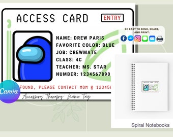 Among Us Id Card Template - Etsy