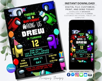 Among Us Birthday Game - Etsy