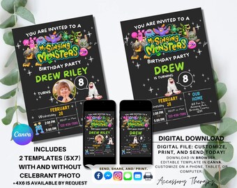 Editable My Singing Monsters MSM Regular Monsters, DIGITAL DIY ...