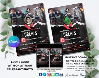 Valorant Invitation - Etsy Australia