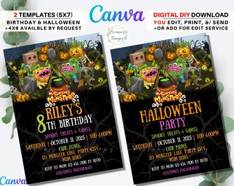My Singing Monsters Birthday Invitation - Etsy