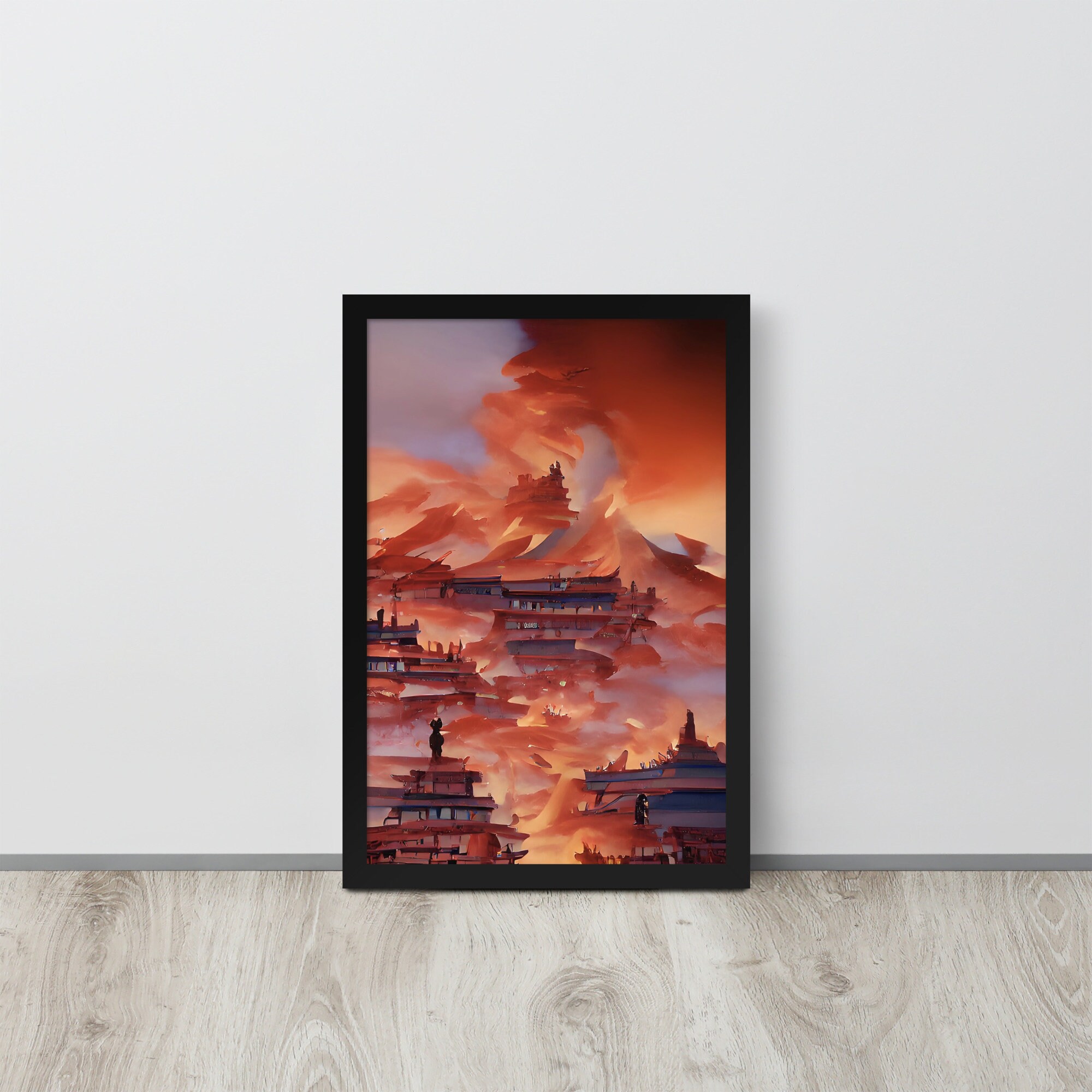 Fire Nation, Avatar Fire Nation, Wall Art, Wall Decor, Art, Framed ...