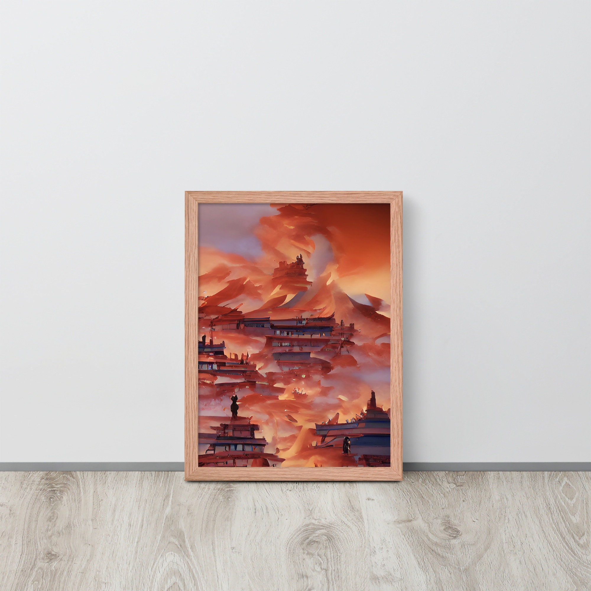 Fire Nation, Avatar Fire Nation, Wall Art, Wall Decor, Art, Framed ...