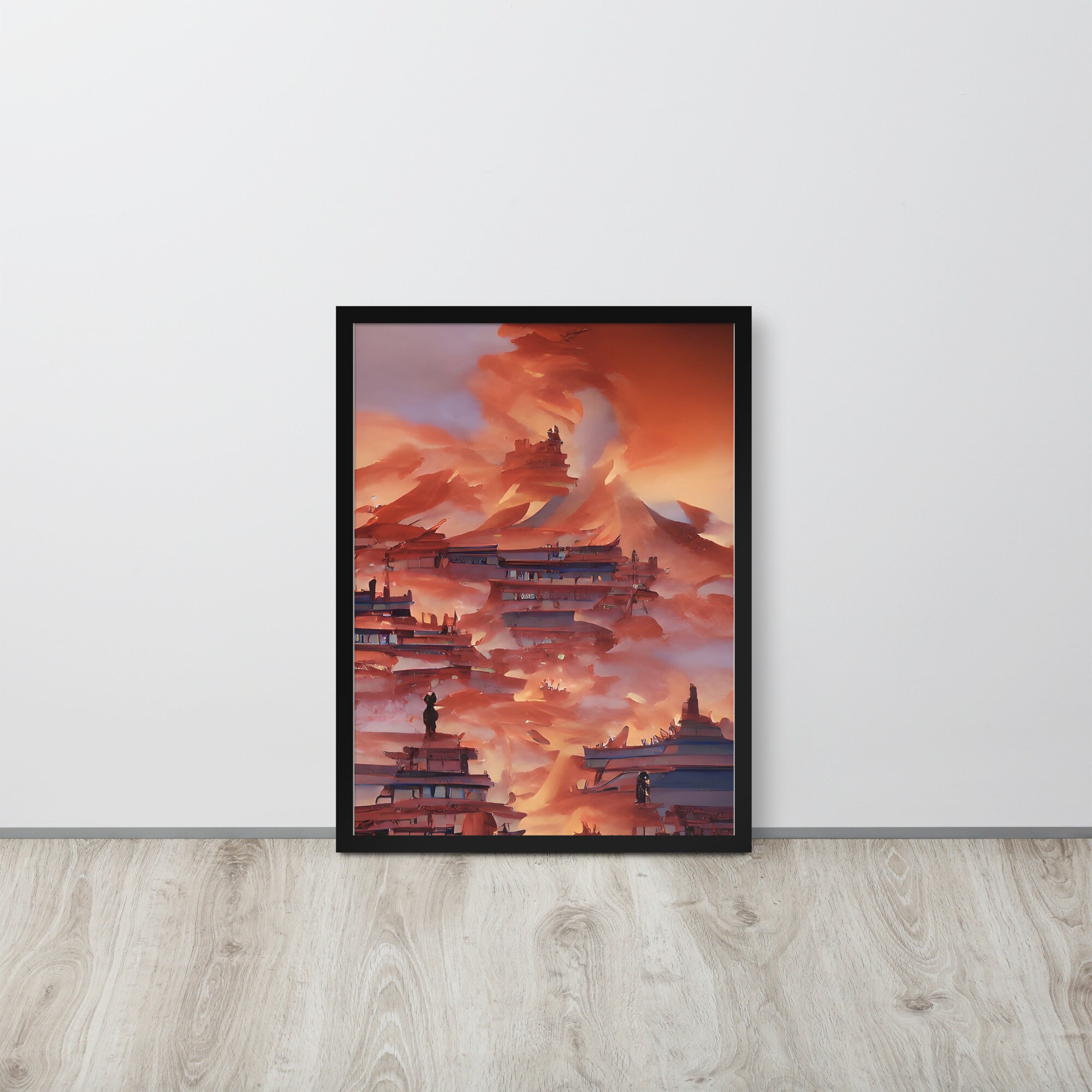 Fire Nation, Avatar Fire Nation, Wall Art, Wall Decor, Art, Framed ...