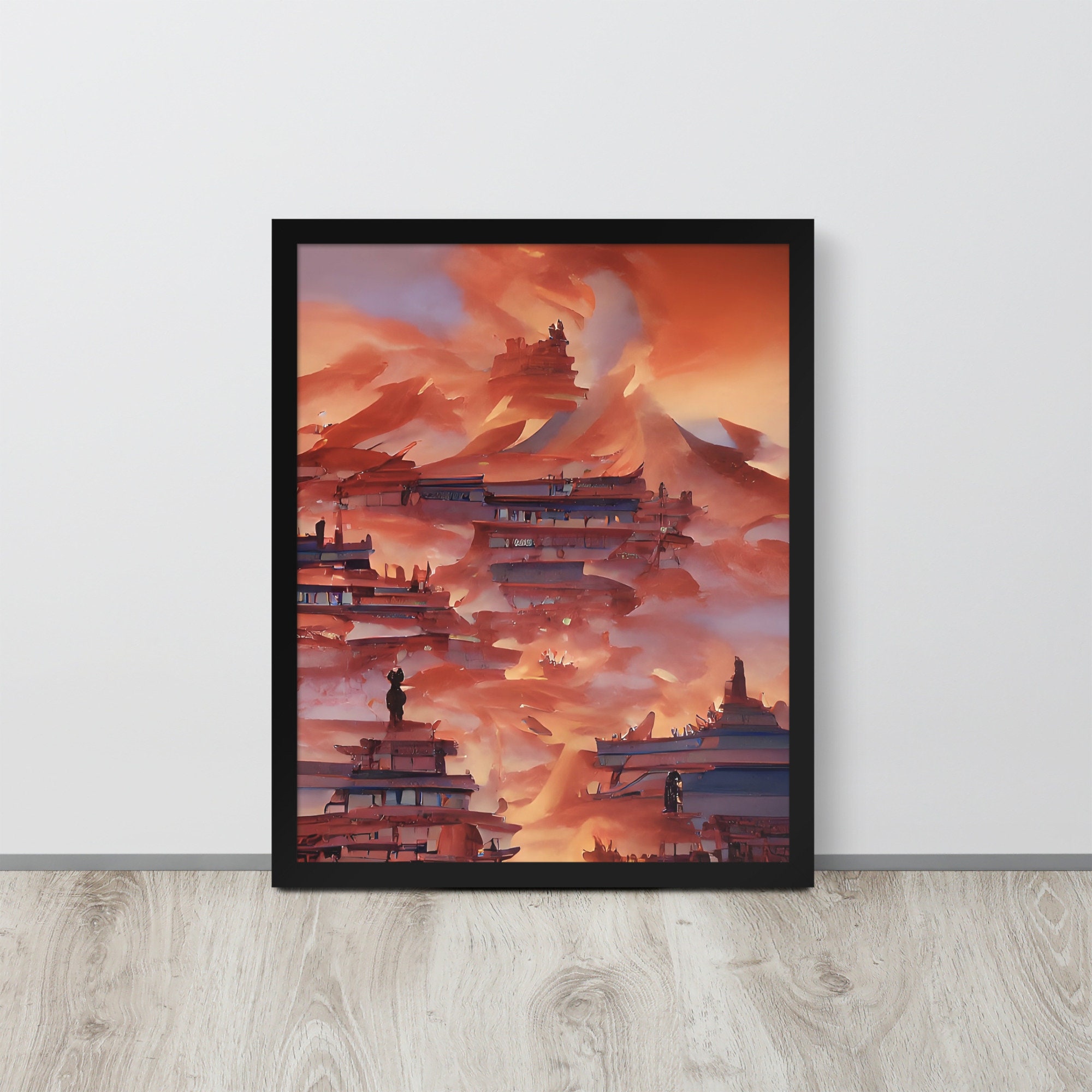 Fire Nation, Avatar Fire Nation, Wall Art, Wall Decor, Art, Framed ...