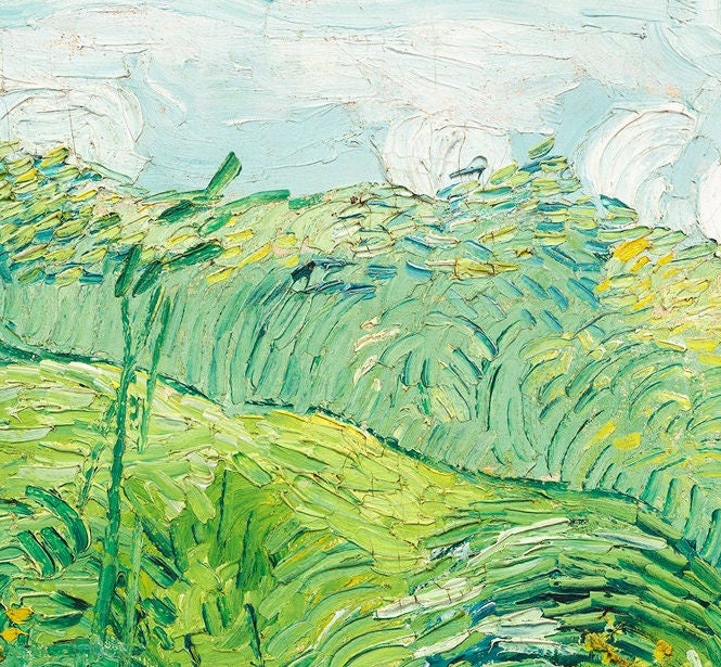 Green Abstract Landscape Painting | Modern Art Digital Download | Van ...