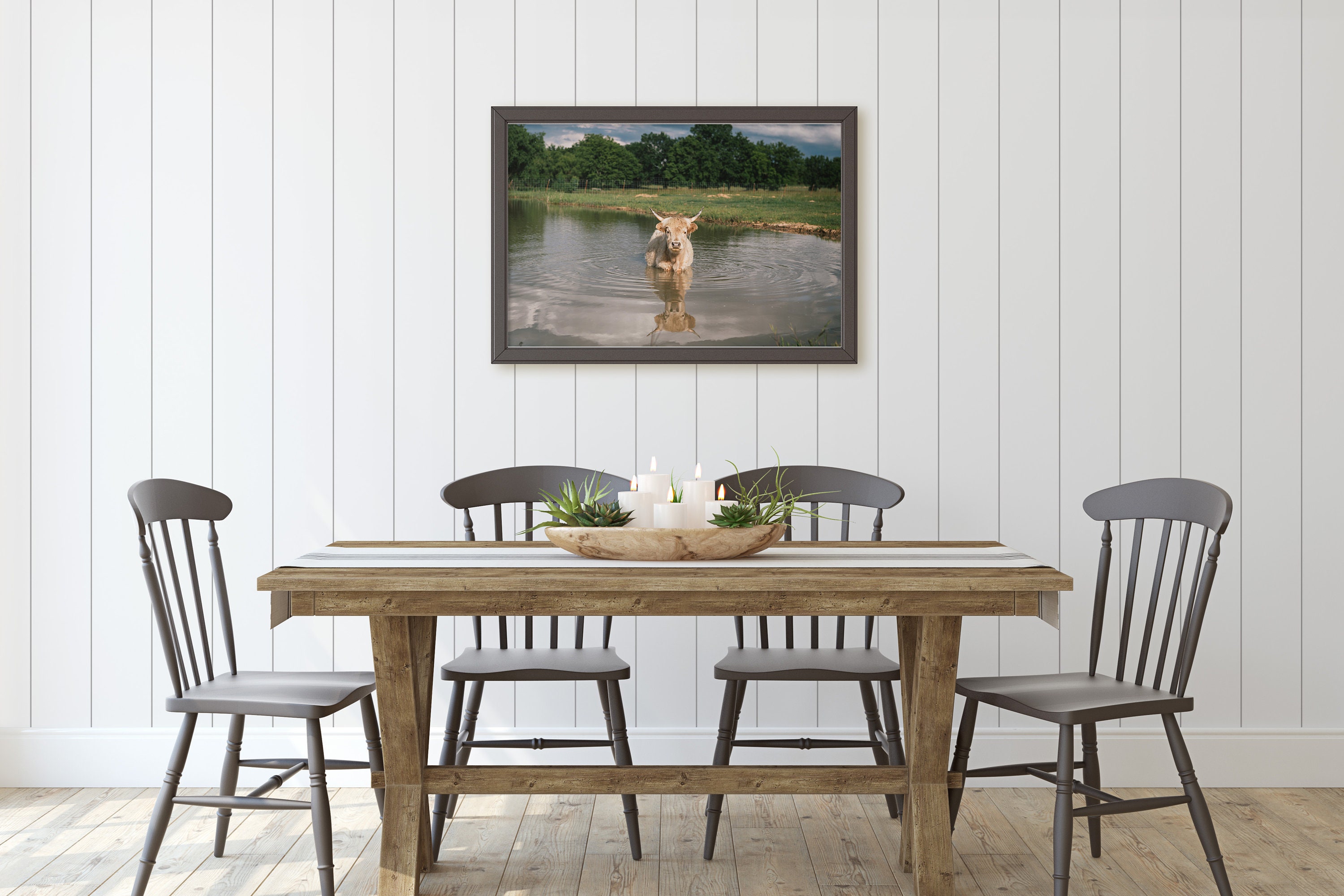 Highland Cow, Digital Download, Fuzzy Cow, Cow With Horns, Printable ...