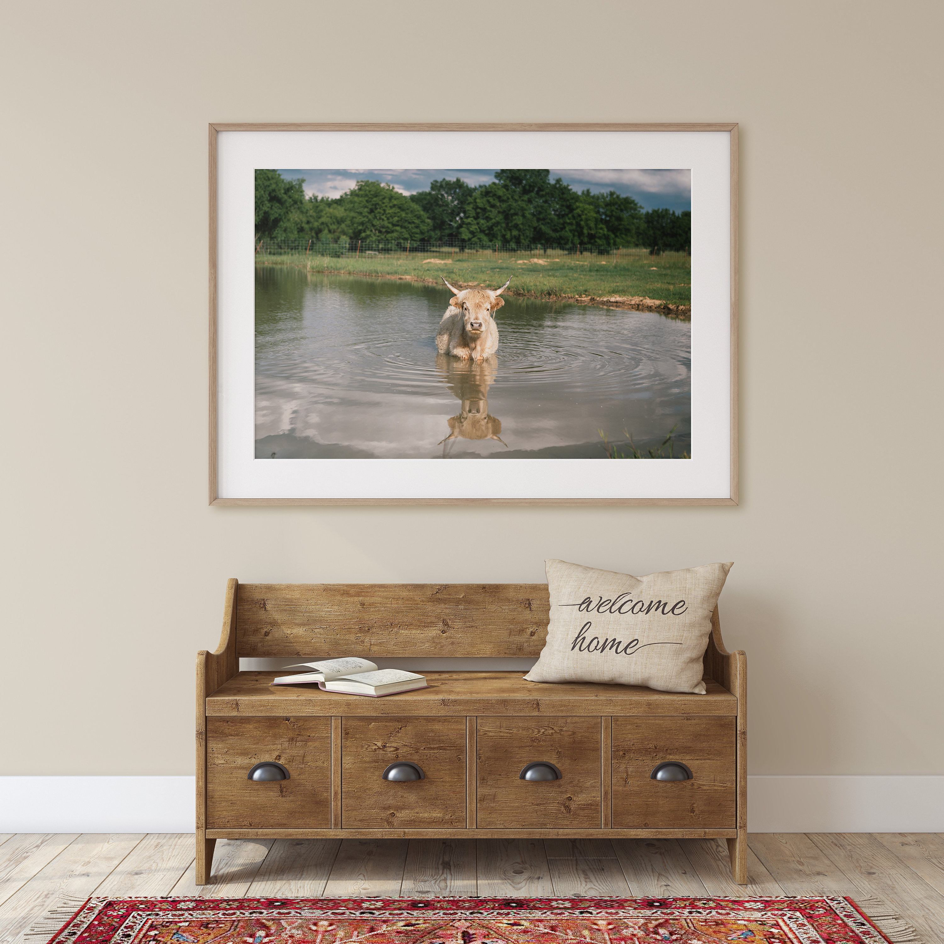 Highland Cow, Digital Download, Fuzzy Cow, Cow With Horns, Printable ...